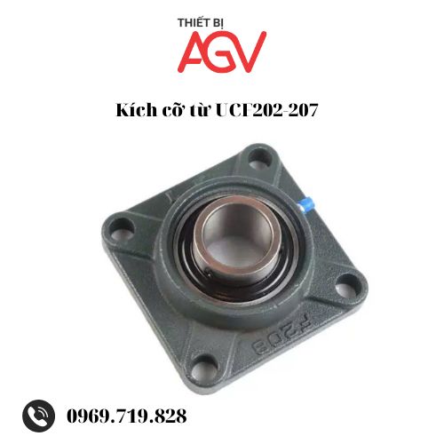 Vòng bi gối đỡ UCF 202 đến 207 | Linh kiện AGV, Linh kiện điện tử